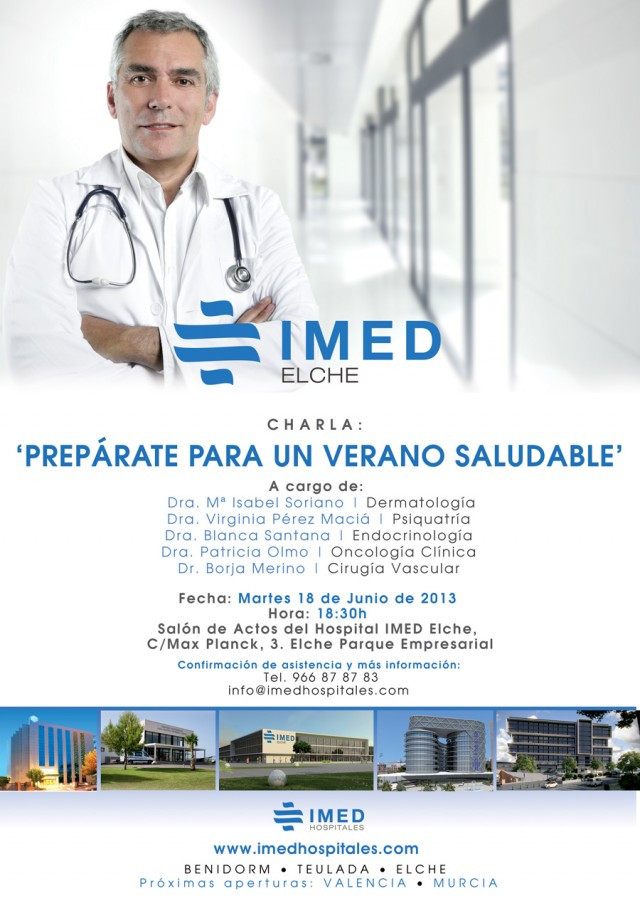 Charla "Prepárate para un verano saludable" en IMED Elche | IMED Hospitales